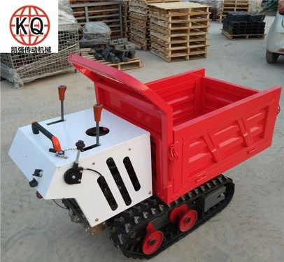 Two-wheeled 550kg petrol track wheelbarrow